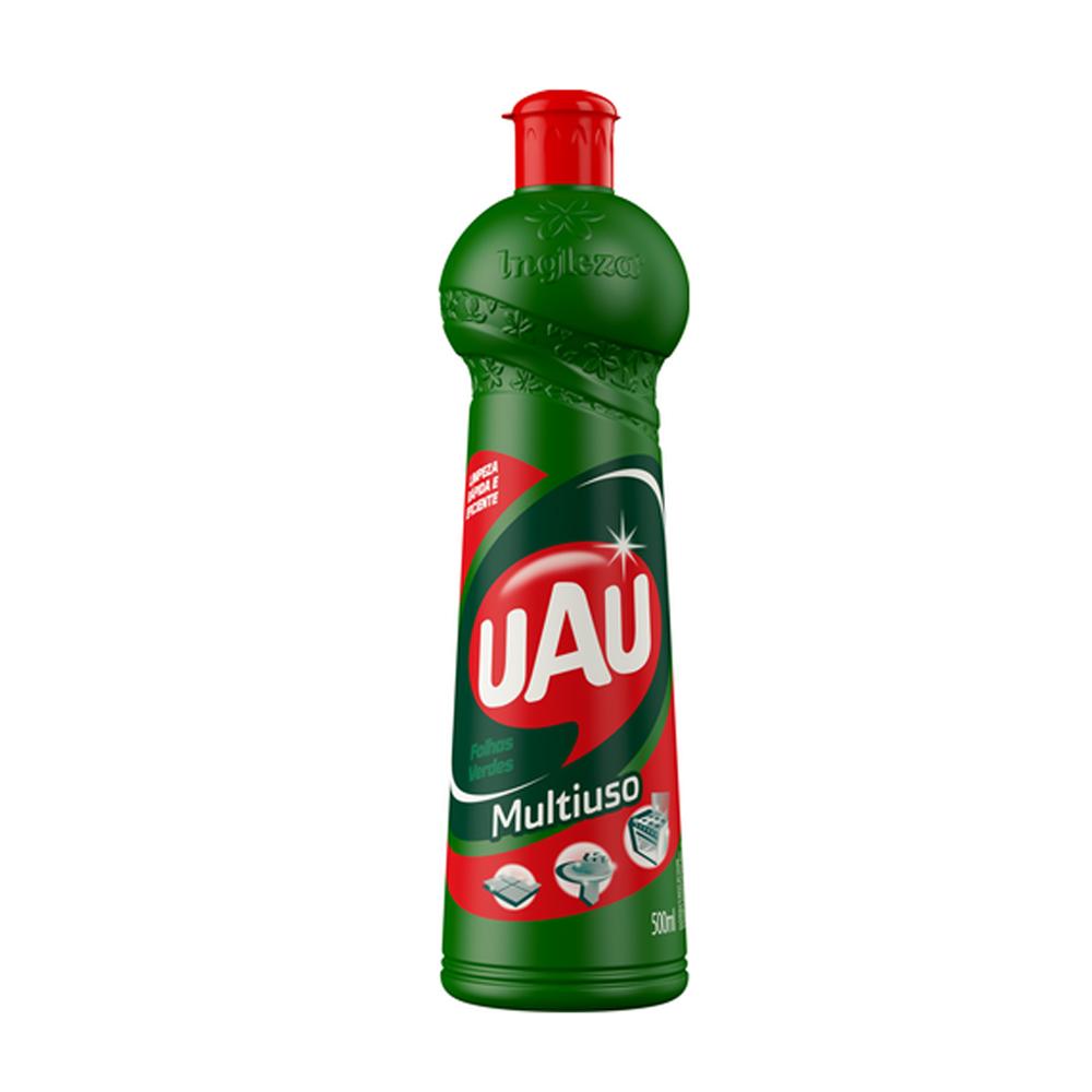 Limpador Multiuso UAU 500 ml Folhas Verdes, Delivery Sousa PB Limpador Multiuso UAU 500 ml Folhas Verdes, Delivery Sousa PB
